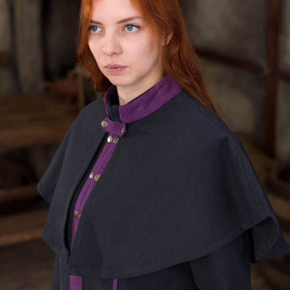 Dungeons & Dragons Warlock Cape Black/Purple